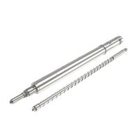 Quality HRC55 Bimetallic Screw Barrel Of Extrusion Machine Reinforced Additives SKD61 for sale