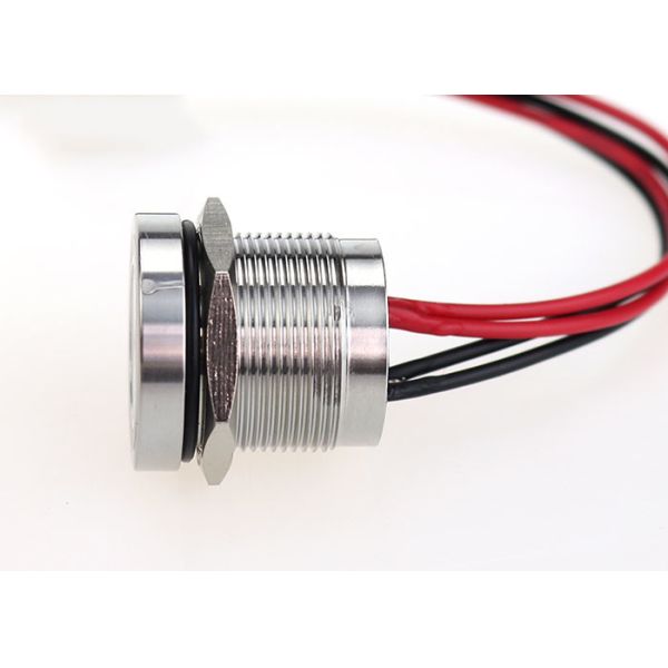 Quality 22mm IP68 Metal Piezo Touch Switch Ring Symbol LED 12V 24V Access Control System for sale