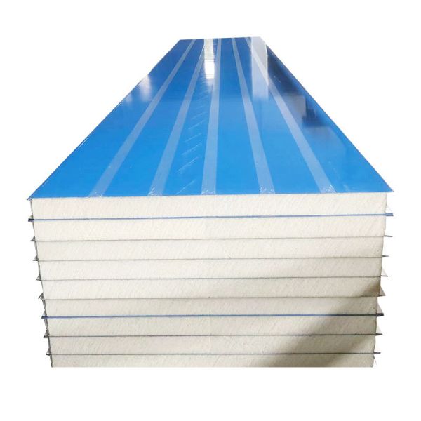 Quality Exterior Wall Insulation Polyurethane Foam Sandwich Panels Fireproof 950mm 1150mm for sale