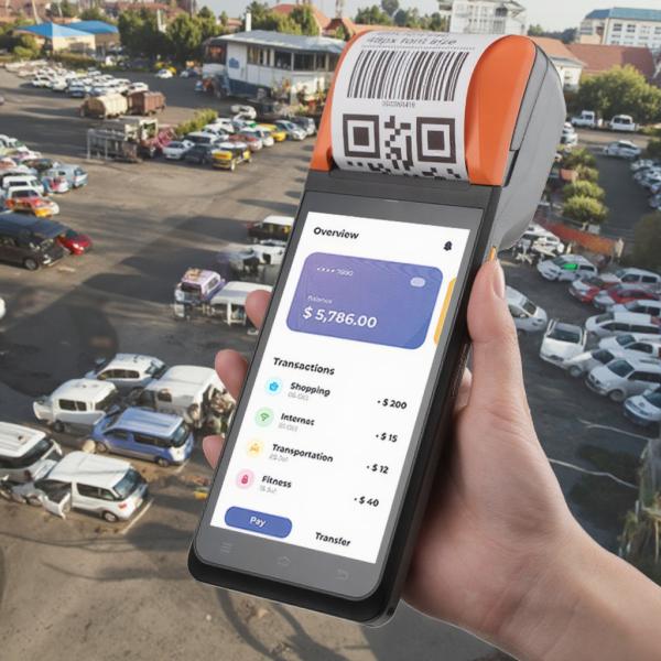 Quality Dual Camera Mobile POS Payment 8 Inch Retail Billing Machine With Barcode for sale