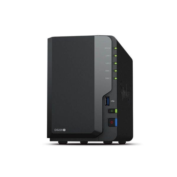 Quality 2 Bay NAS Synology DiskStation DS220 Diskless Centralized Data Backup Network Storage for sale