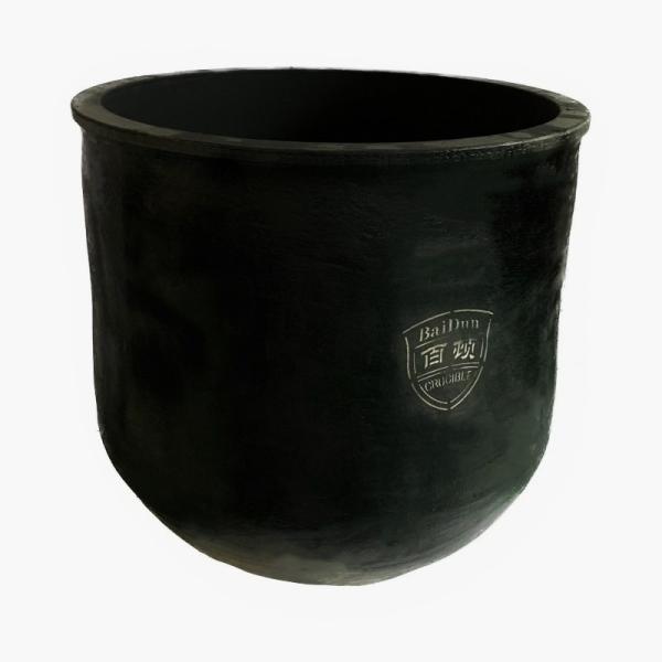 Quality Cylindrical Silicon Carbide Melting Graphite Crucible Thermal Shock Resistance for sale