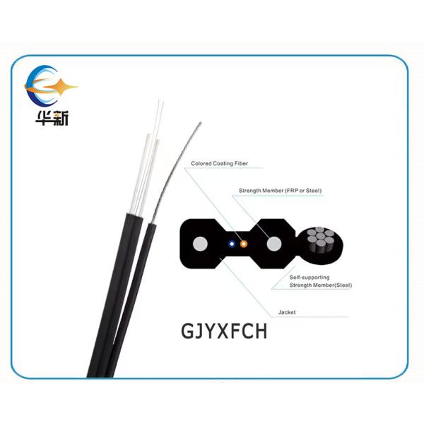 Quality 1 2 4 6 8 Core FTTH Fiber Optic Cable Communication Cable Indoor Outdoor Single for sale