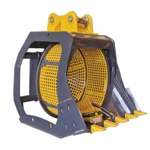 Quality Excavator Attachments Hydraulic Rotary Screen Bucket For 1.5-40 Ton Excavator for sale