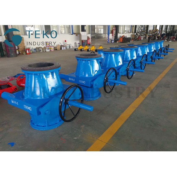 Quality Heavy Duty Pneumatic Hose Valves Cast Iron Body Flange End Full Bore for sale