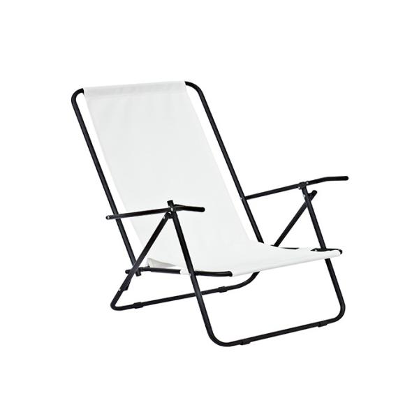 Quality Polyester Material Steel Folding Camping Chair Solid Colors And Printed Patterns for sale