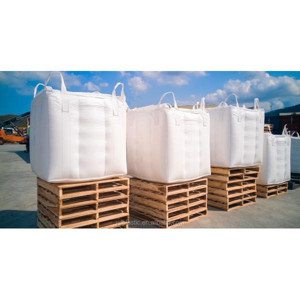 Quality 2000kg PP Woven White FIBC Bulk Bags 70 - 240gsm For Agriculture for sale