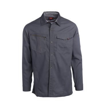 Quality Flap Suit Anti Static Fabric Gray Jacket Work Clothes for sale