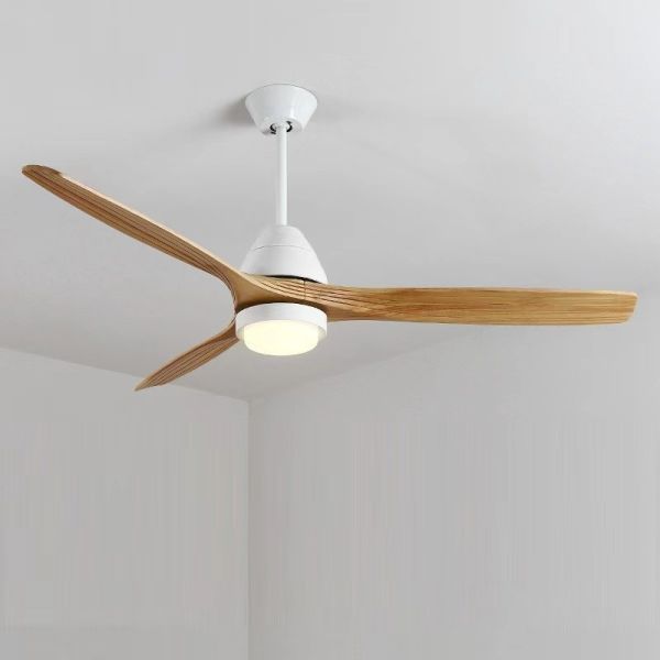 Quality LED 20W Solid Wood Ceiling Fan Wood Propeller Ceiling Fan for sale