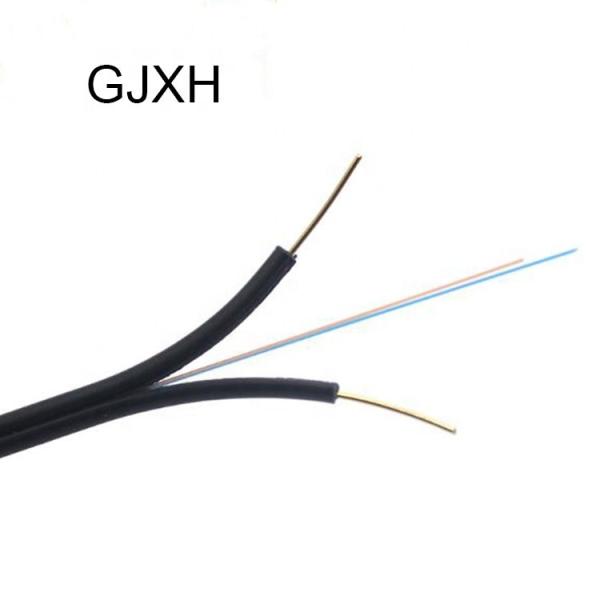 Quality Indoor Outdoor GJYXFCH 2 Core FTTH Flat Fiber Optic Cable for sale