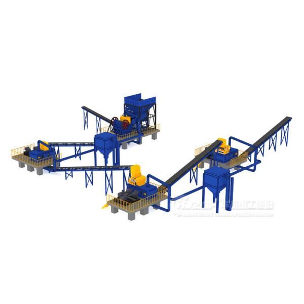 Quality High Fineness Unscreened Crushing Line Equipped With Dust Collector for sale