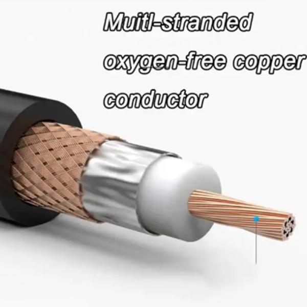 Quality 50ohms RG8 RG214 RG58 Stranded Coaxial Cable Telecommunication Copper Cable for sale