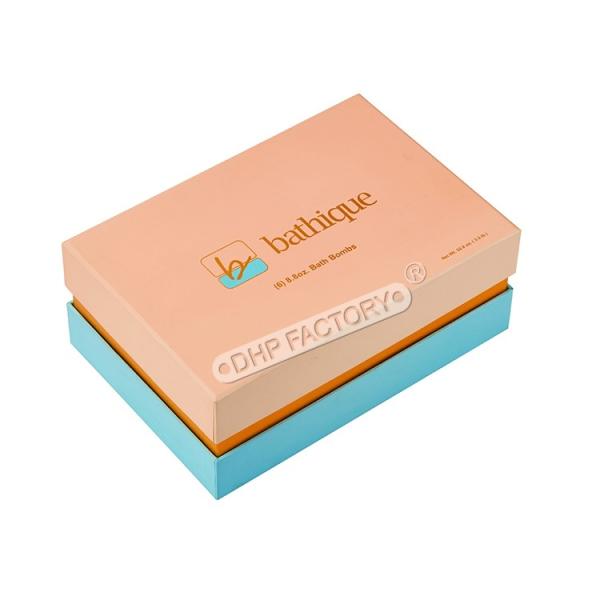 Quality Lid And Base Paper Gift Box With Embossed Logo For Retail Display for sale