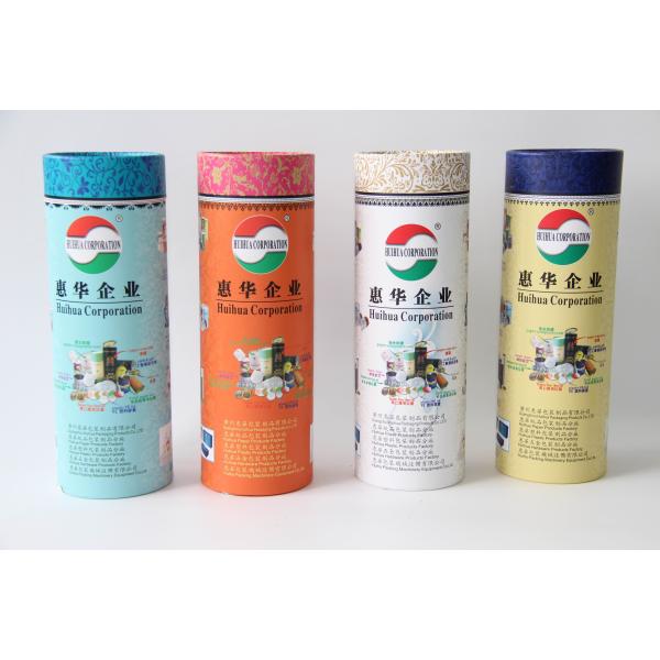 Quality Cylinder Cardboard Paper Cans Packaging with Custom Logo Printing for sale