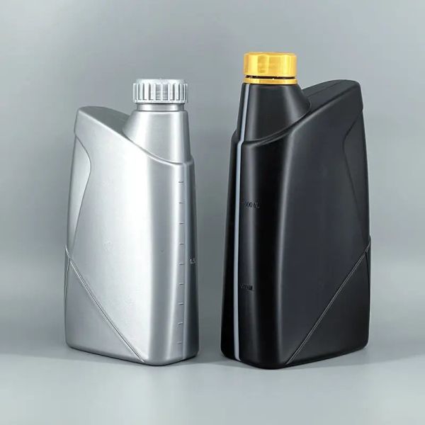 Quality Customization Plastic Engine Oil Bottle With Silk Screen Printing for sale
