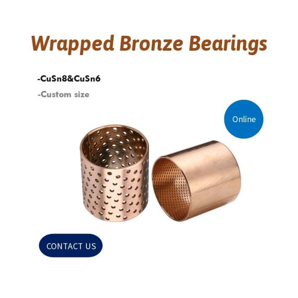 Quality CuSn8P Wrapped Bronze Bearings Bronze Washer & Copper Gasket High Load for sale