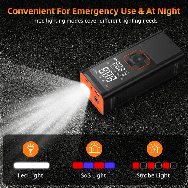 Quality 8000 Jumpstart Rechargeable Tyre Inflator for sale