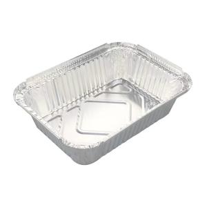 Quality Disposable Silver Aluminum Foil Lunch Box for Convenient and Safe Food Packaging for sale