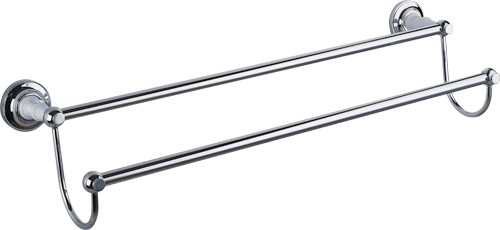 Quality Hotel Decorative Chrome Towel Bar Wall Mount For Bathroom Installation for sale