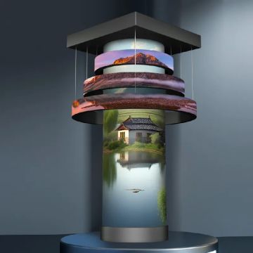 Quality Indoor Flexible Moving LED Screen Video Wall Customization Lifting Bendable Led for sale