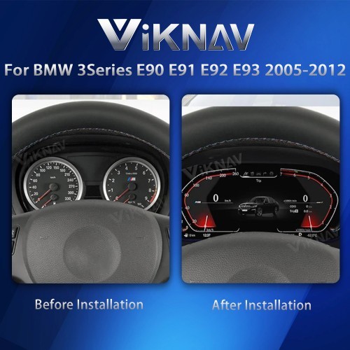 Quality VIKNAV 11" Digital Instrument Cluster for BMW 3 Series E90/E91/E92/E93 2005-2012 for sale