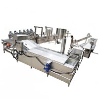 Quality SGS 19KW Frozen Vegetables Heat And Control Potato Chips Production Line for sale