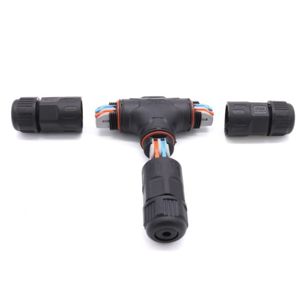 Quality Outdoor Power 3 Way Outdoor Electrical Connector M25 PA66 UL Certified for Cable for sale