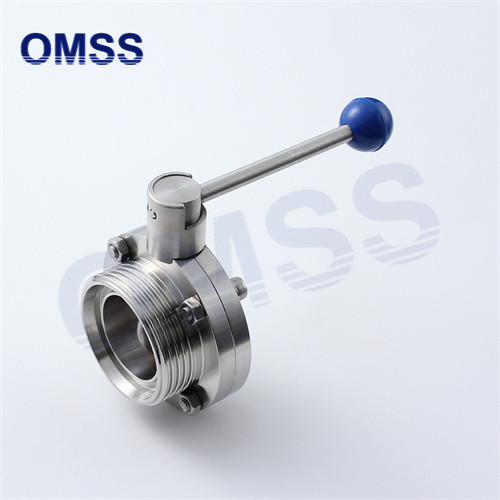 Quality SS304 316L Butterfly Valve Weld Threaded Check Valve With Pulling Handle for sale