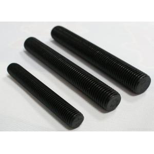 Quality M4 - M48 Double Ended Bolt , Carbon Steel Full Thread Stud Bolt Black Color for sale