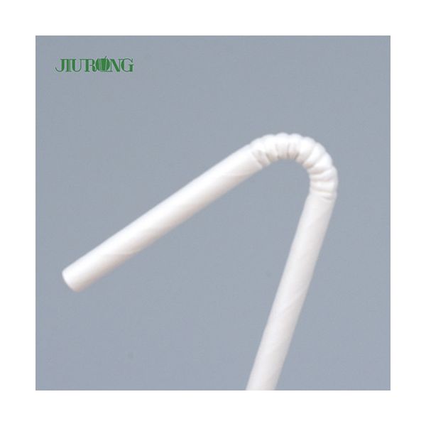 Quality 150mm Bendy Biodegradable Paper Straw for sale