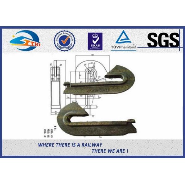 Quality 60Si2MnA Railway Spare Parts , ASTM Rail Fasteners ISO9001-2008 TUV for sale