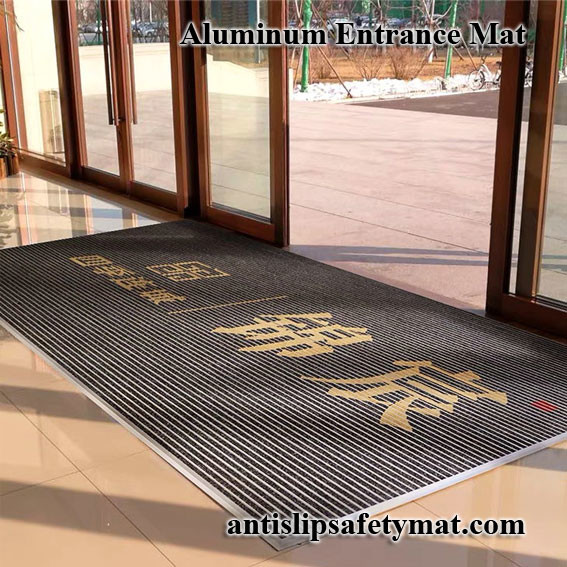 Quality Aluminum Commercial Entrance Mats Custom Logo Heavy Duty for sale
