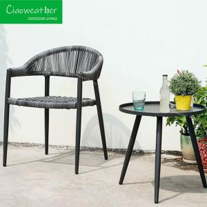 Quality Y Mail Packing Garden Chair Outdoor Hotel Rattan Rope Dining Chair for Patio for sale
