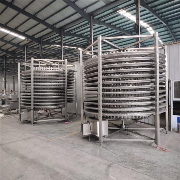 Quality Modular Belt Screw Conveyor System Food Cooling Spiral Tower for sale