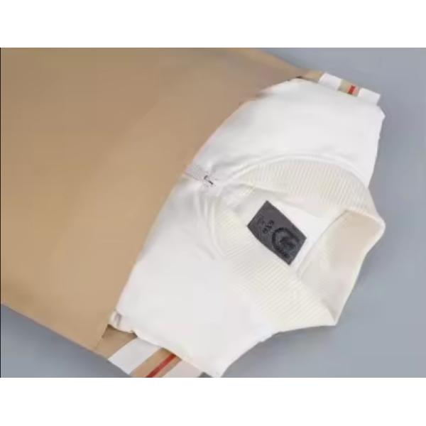 Quality Custom Logo Kraft Paper Envelop Mail Bag Recyclable Brown Kraft Paper Mail Bag for sale