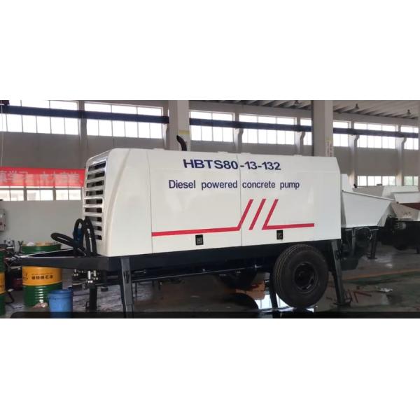 Quality HBTS80 Diesel Concrete Pump Portable Concrete Pump 160kw Motor Power for sale