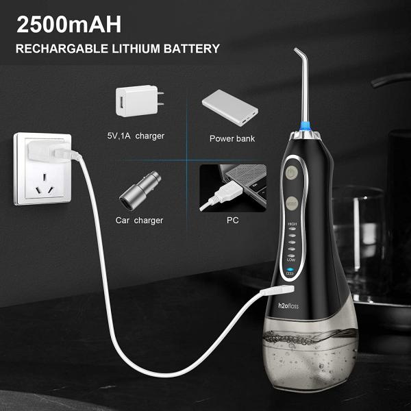 Quality 300ml Tank Water Flosser Dental Floss Water Jet With 8 Nozzles ODM OEM Available for sale