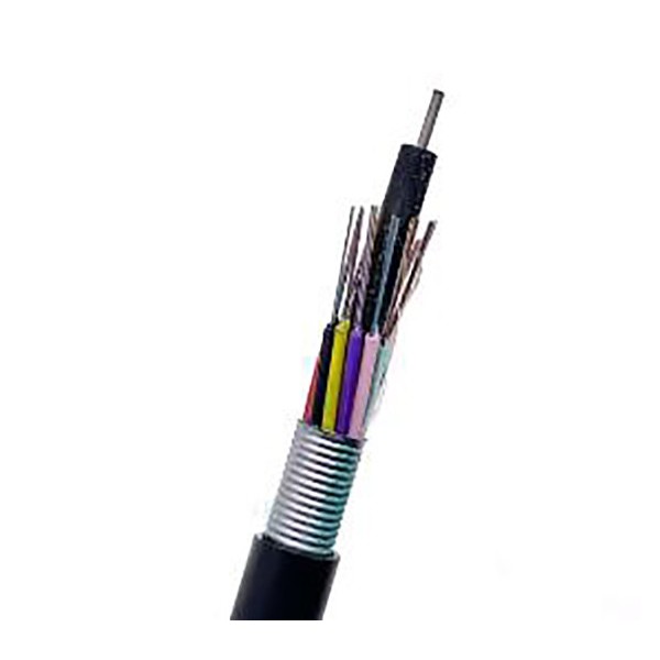 Quality GYTS-96B1.3 Outdoor 96 Core Fiber Optic Cable G652D Black Single Mode for sale