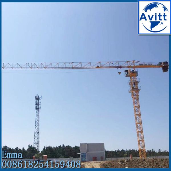 Quality Potain QTZ125 10t Tower Crane 60m Jib Schneider Control for sale