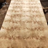Quality Mappa Burl Veneer Poplar Burl Jointed Panel for Fancy Furniture Making for sale