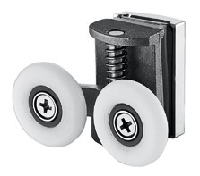Quality Soft Close 6-8mm Sliding Glass Door Rollers 23mm-26mm Wheels for sale