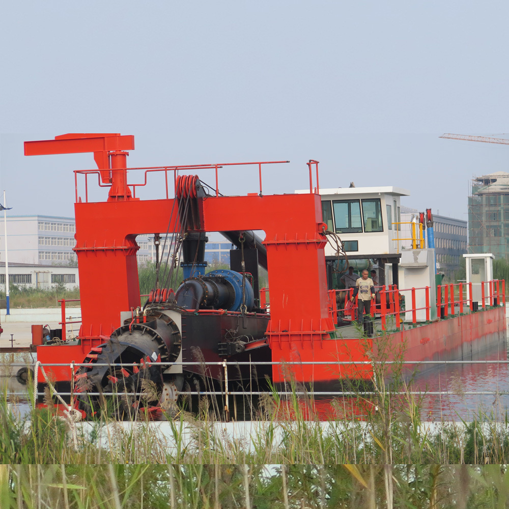 Close-up view of JMD550 Dredging Machine components during testing
