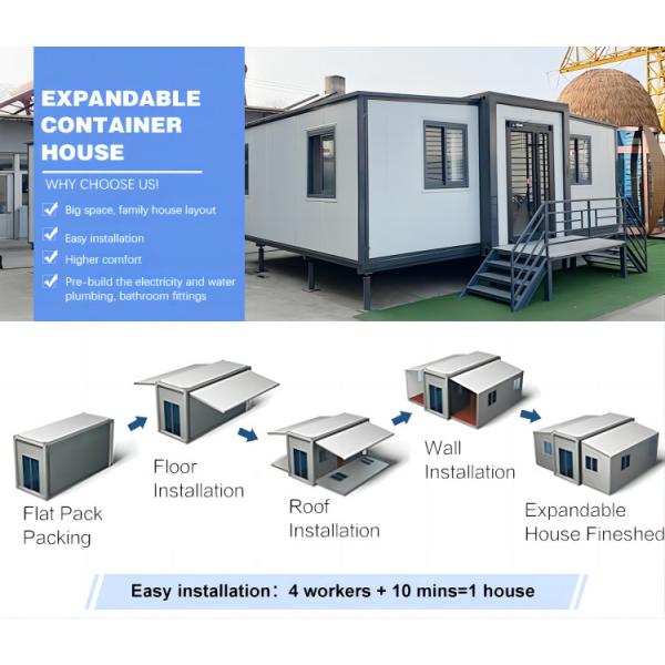 Quality Online Technical Support Prefabricated Expandable Container House for Luxury for sale