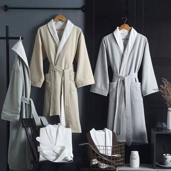 Quality Comfortable Cotton Bathrobe Hotel Cotton Bath Robe 3-5 Star Standard for sale
