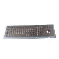 Quality Industrial Keyboard With Trackball Panel Mount Metal Wired Keyboard for sale