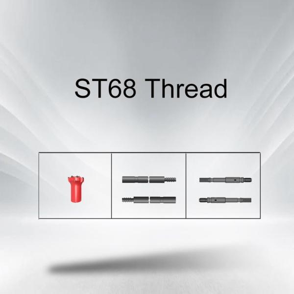 Quality ST68 Thread Top Hammer Drilling Tools For Long Hole for sale