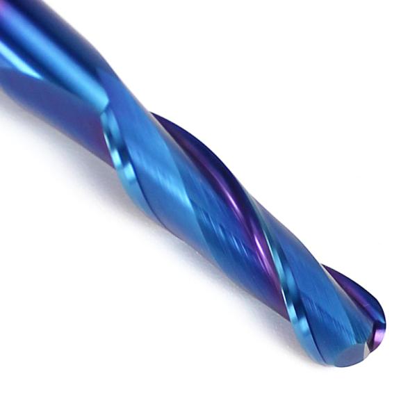 Quality CNC Router Bit Aluminum Use CNC Tool DLC Coating Ball Nose Solid Carbide End Mill 2 Flute Milling Cutter for sale