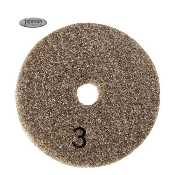 Quality 4 Inch 100mm Diamond 3 Steps Marble Polishing Pad for sale