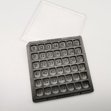 Quality Digital Array Waffle Pack Chip Trays Durable Anti Static For Component for sale