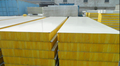 Quality Laminating Roll Forming Rock Wool Sandwich Panel Line for sale